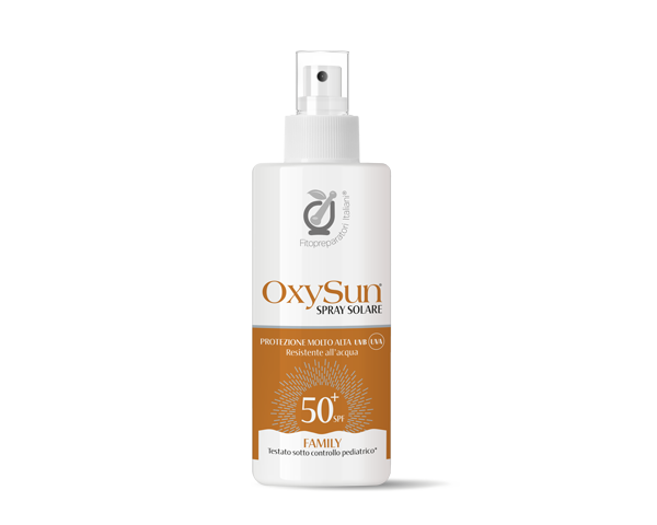 OXYSUN SPRAY SOLARE 50+ Family - Fitopreparatori Italiani®