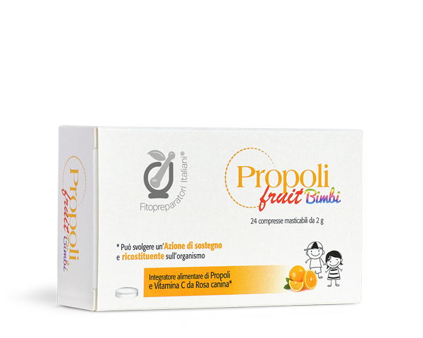 PROPOLI FRUIT BIMBI 24 CPR - Fitopreparatori Italiani®